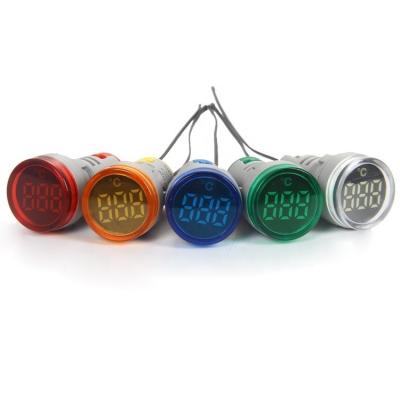 China 22mm Round Temperautre  Indicator Light meter for sale