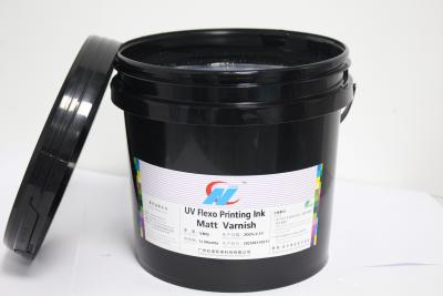 China Matte Varnish UV Flexo Ink Strong Adhesion Fast Curing Low Gloss Texture for sale