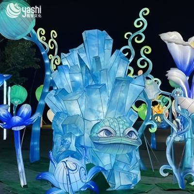 China Custom Zigong LED Animal Lanterns - Outdoor Stone Turtle Lighting Solutions for sale