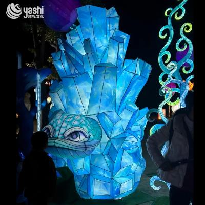 China Custom Zigong LED Animal Lanterns - Outdoor Stone Turtle Lighting Solutions for sale