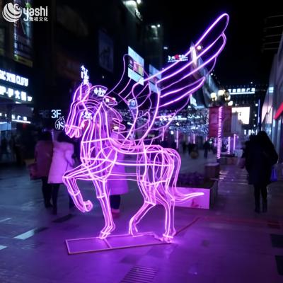China Unicorn LED Light Fixture String Shape for Outdoor Party Decoration for sale