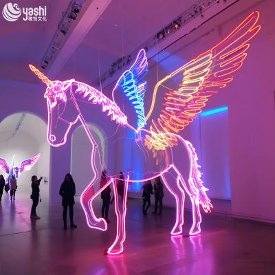 China Unicorn LED Light Fixture String Shape for Outdoor Party Decoration for sale