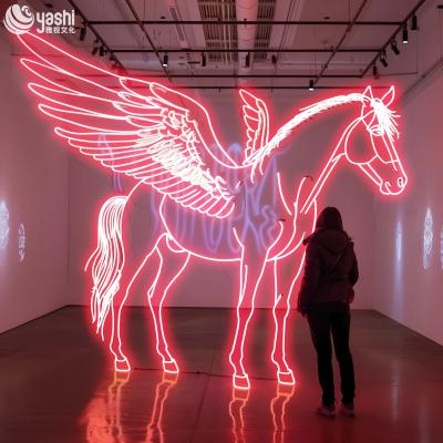 China Unicorn LED Light Fixture String Shape for Outdoor Party Decoration for sale