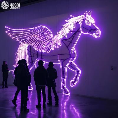 China Unicorn LED Light Fixture String Shape for Outdoor Party Decoration for sale