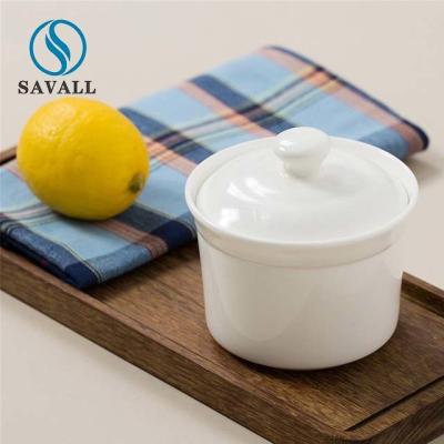 Cina Ciotola ceramica impermeabile senza piombo del ristorante con il coperchio in vendita
