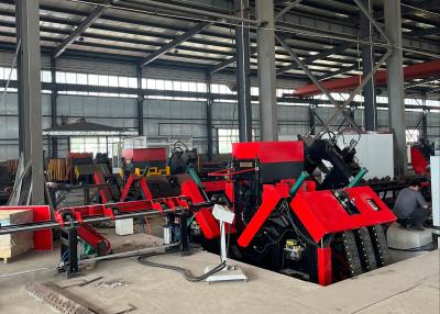 China Máquina automática CNC de linha de ângulo de alta eficiência para perfuração e estampagem de aço de ângulo grande à venda