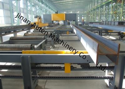 China Máquina CNC de taladrado, marcado y corte de vigas de tres husillos BT40, longitud de la viga 2000~13000mm en venta