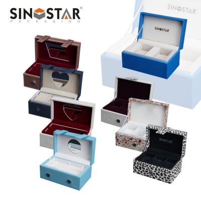 China Gejuweld leer compartiment doos met directe garantie garantie en certificering Te koop