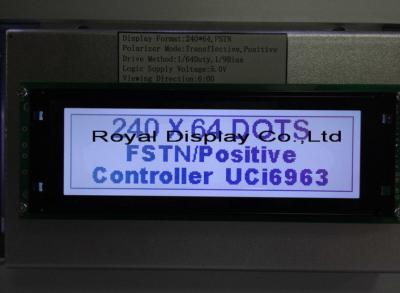 China Aangepast Ontwerpradertje 240X64 Dots Graphic Lcd Display With Lcd Backlight Te koop