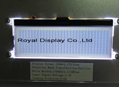 China Aangepast Ontwerpradertje 240X64 Dots Graphic Lcd Display With Lcd Backlight Te koop