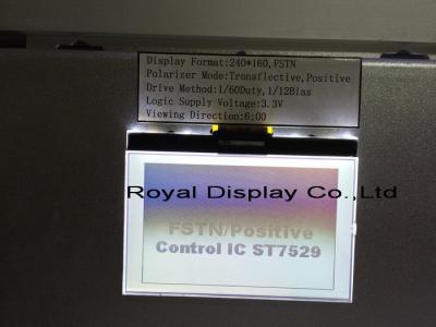 중국 ST7586S 백색 LED 백라이트와 3.3V 전원 공급기 그래픽 LCD 모듈 판매용