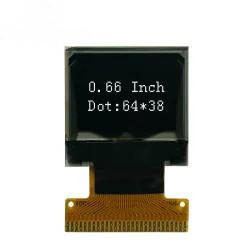 China Mini Monochrome Passive Matrix 0.66'' OLED Display 64X48 Dots Module for sale