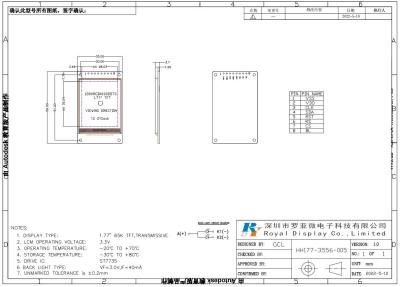 China 1.77'' 1.8' TFT LCD Modulo 128 * 160 RGB con ST7735 4 líneas de interfaz SPI 65k en venta