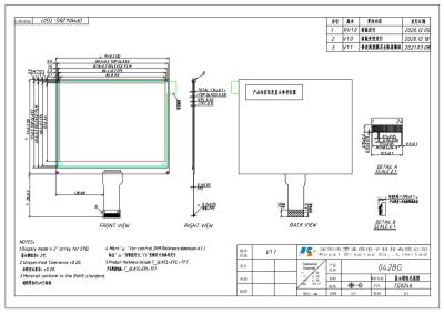 China 4.2' Am EPD LCD Module 400*300 TFT Array Interfaz I2c para ESL en venta