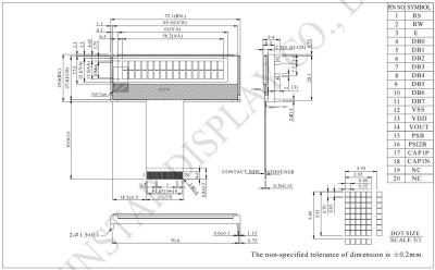 China 16*2 Caracteres COG Modulo LCD 6800/SPI/I2C Interfaz 5*8 Punto 5V Monocromo personalizable en venta