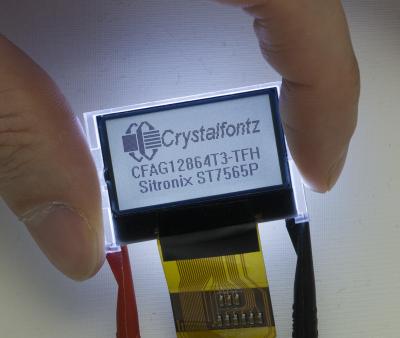 China 1.4' 128*64 Modulo gráfico LCD CFAG12864T3-TFH ST7565P Muestra de temperatura amplia Personalizable en venta