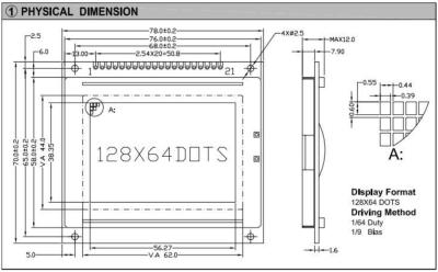 China Modulo gráfico LCD STN T6963C con luz de fondo y pantalla industrial monocromática personalizable en venta