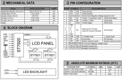 China Conector 20PIN 128*64 Módulo LCD gráfico Monocromo STN Color opcional con luz de fondo en venta