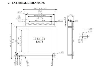 Chine Module LCD DFSTN pour le distributeur de carburant Affichage industriel à température super large Transmissive négatif personnalisable à vendre