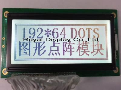 中国 192*64 グラフィック FSTN LCD モジュール AT0107 バックライト付き 広温度産業ディスプレイ 販売のため