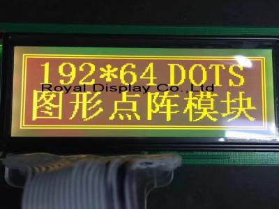 中国 192*64 グラフィック FSTN LCD モジュール AT0107 バックライト付き 広温度産業ディスプレイ 販売のため