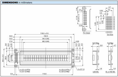 중국 24*2 문자 LCD 모듈 STN 회색 노란색 파란색 녹색 광 온도 산업 디스플레이 판매용