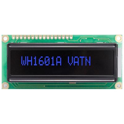 China Modulo LCD de 16*1 caracteres monocromático SPI de interfaz de amplia temperatura VATN en venta