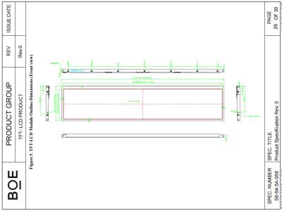 중국 24' BOE 1920RGB*360 바 높은 대비 비율 TFT LCD 모듈 판매용