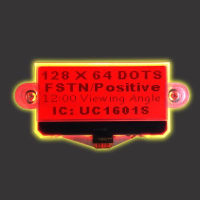Cina MODULO LCD del DENTE dello schermo dell'affissione a cristalli liquidi di colore verde con pannello dell'affissione a cristalli liquidi di risoluzione di 128 * 64 pixel il mono in vendita