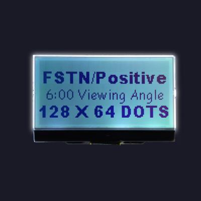 Cina MODULO LCD del DENTE dello schermo dell'affissione a cristalli liquidi di colore verde con pannello dell'affissione a cristalli liquidi di risoluzione di 128 * 64 pixel il mono in vendita