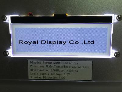 China Chinese Factory Price Customized 240X64 FSTN Graphic LCD Display Module Stn Positive Monochrome LCD Module for sale