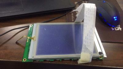 Cina Esposizione LCD del fondo di alta qualità FSTN 320*240dots della PANNOCCHIA grafica di LCD blu con espressione blu in vendita
