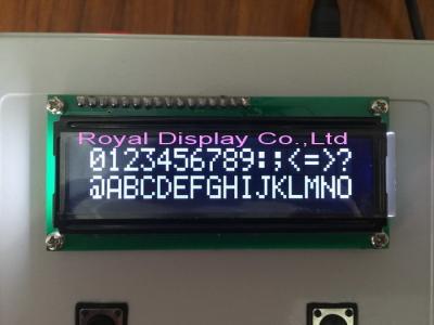 China El ODM la retroiluminación LED blanca/ambarina 5V de 1604 del OEM puntea módulo de la exhibición del LCD del carácter de la MAZORCA el pequeño en venta