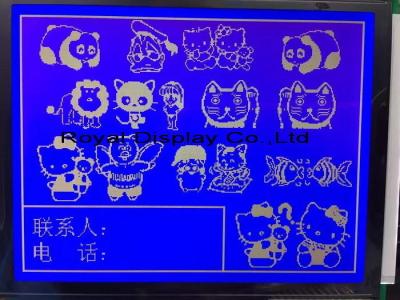China LCD-Modul Platte 320X240 Dots Customized Size Connector Rtp FSTN positives einfarbiges zu verkaufen