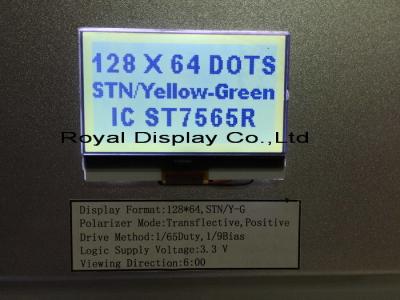 China Großhandels-Anzeigen-Modul LCD-Platte Cog/COB 128X64 Blacklight grafische Mono-LCD zu verkaufen