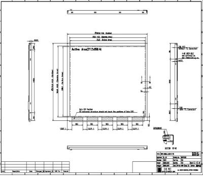 Cina Modulo a 10,4 pollici 640X480 RGB G104V1-T03 Innolux di TFT LCD Transmissive in vendita