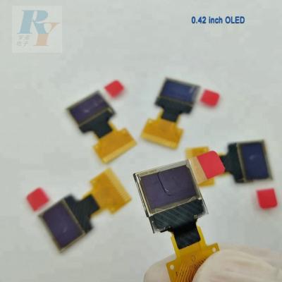 China el módulo 0,42 de la exhibición de 72X40 OLED avanza lentamente blanco azul del interfaz de I2C con Spi en venta