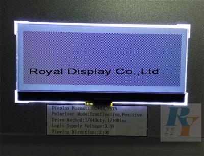 China 192X64dots FSTN LCD positivo gráfico exhiben el módulo monocromático del LCD del diente en venta