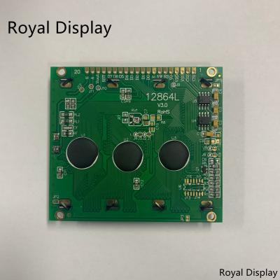 China módulo monocromático del LCD de la MAZORCA LCD de la exhibición gráfica de color verde amarillo de 128X64dots STN en venta