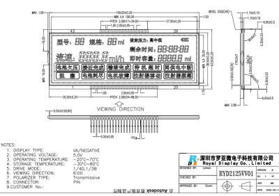 Chine Modules graphiques négatifs transmissifs de l'ÉPI 5.0V de panneau d'affichage à cristaux liquides de FSTN STN VA à vendre
