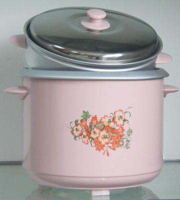 Cina del meccanico 500W bastone non che ricopre rosa interno del vaso 7 tazze del fornello di riso, CE in vendita