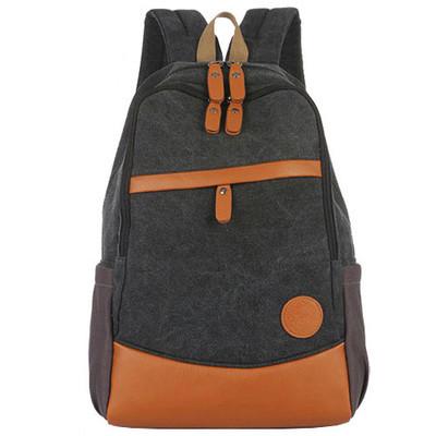China Hot Sale Simple Leisure Canvas Backpack Teenager School Bag Canvs for sale