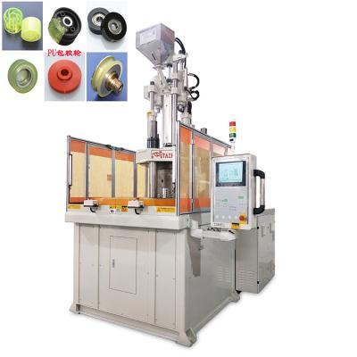 China High Precision 120 Ton Rotary Vertical Injection Mould Machine For Rubber Coated Wheel Te koop