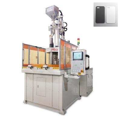 China 120 ton roterende verticale spuitmachine voor het maken van mobiele telefoonhoesjes Te koop