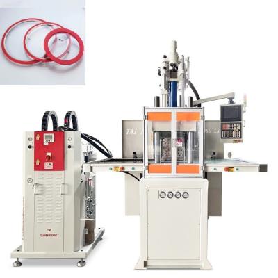 China Dubbele glij LSR Silicone Verticale Injectie Gietmachine Voor Silicone Ring Te koop