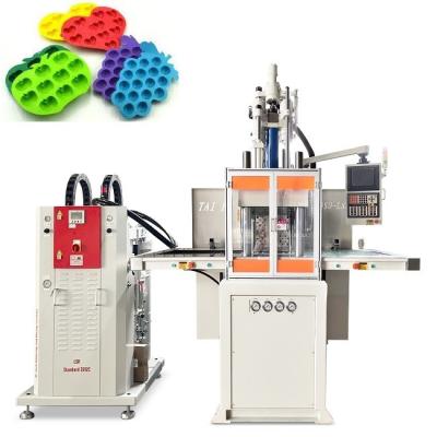 中国 Vertical LSR Silicone Injection Molding Machine For Silicone Ice Cube Mold With Double Slide 販売のため