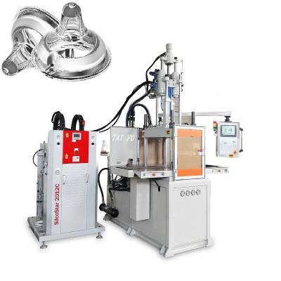 China Dubbele glijvige vloeibare siliconen injectie gietmachine voor kinderzuiger Te koop