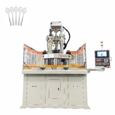 China 160 Ton Rotary Vertical Plastic Injection Molding Machine For Making Plastic disposable spoon for sale