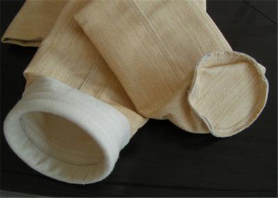 Cina PTFE impregnano l'uso della pianta del cemento del sacchetto filtro del poliestere 500g/M2 1.8mm in vendita