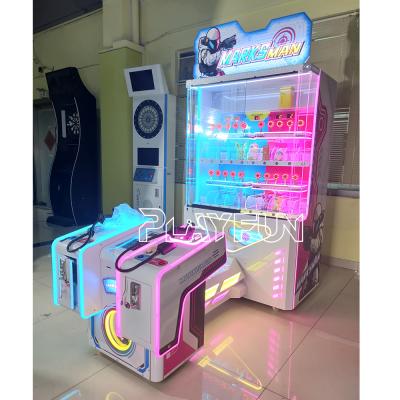China Arcade  Game Room  Machine Family Entertainment Center Fast Gun Shooting Marks Man Blind Box   Gift Prize Game Machine for sale